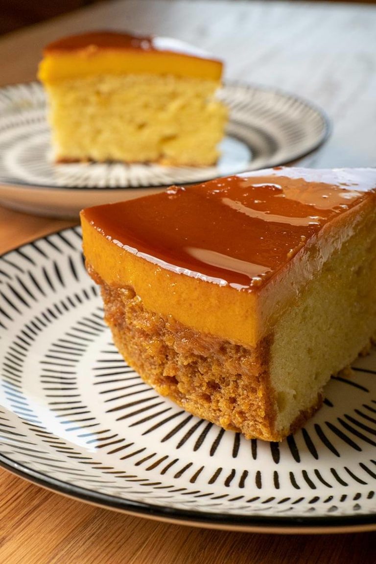 Custard Cake with Caramel - My Urban Treats